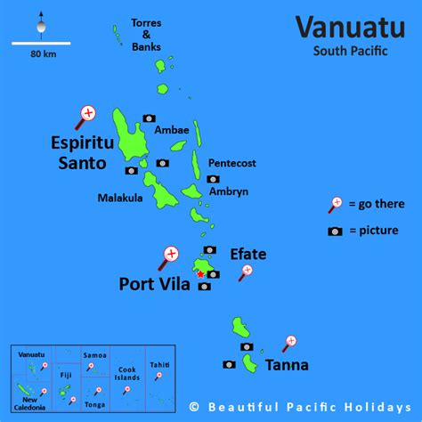 Mystery Island Vanuatu Map