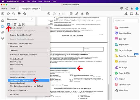 Bookmark Pdf Documents With Adobe Acrobat Before E Filing Them