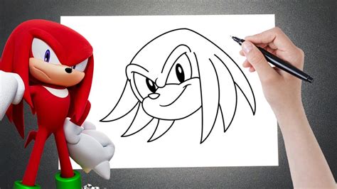 How To Draw Knuckles From Sonic Youtube