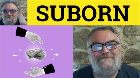 🔵 Suborn Meaning Subornation Of Perjury Definition Suborn Examples Legal English Suborn