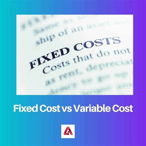 Variable Cost Vs Fixed Cost What S The Difference At Bernadette Williams Blog