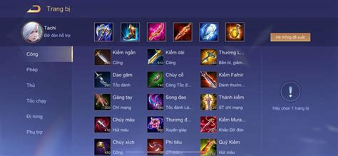 Mùa 25 Cách Chơi Tachi Cách Lên đồ Tachi Liên Quân Mạnh Nhất