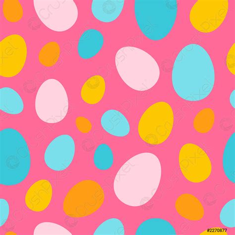Colorful Different Size Eggs Vector Seamless Stock Vector 2270877