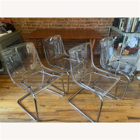 Ikea Tobias Acrylic Chairs 4 Aptdeco