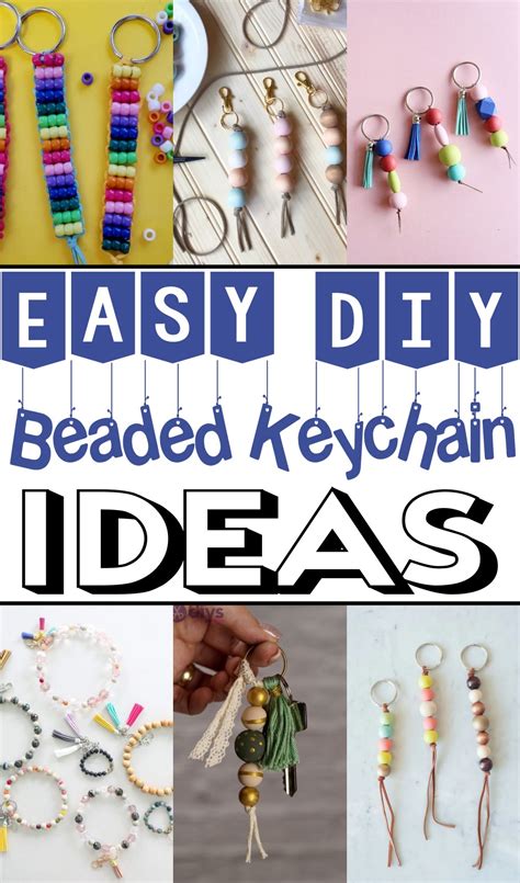 10 Diy Beaded Keychain Ideas To Keep The Keys Organized Clairea Belle
