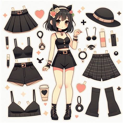 Image Creator Paper Doll Outfit Drawing Anime Outfit Doll Paperdoll