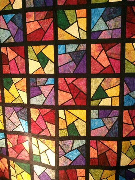 Make A Table Runner Stained Glass Quilt Artofit