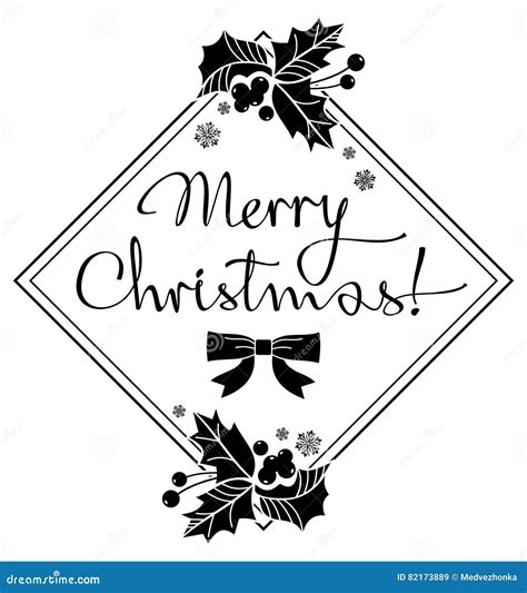 Christmas Clip Art Black And White
