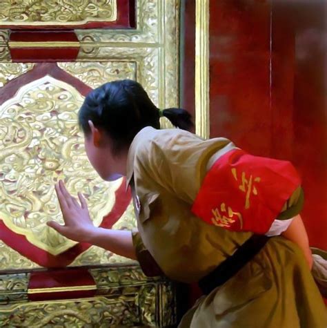 沈汉武油画作品 红卫兵