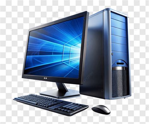Digital Computer Full Setup Arranged Digital Computer Computer