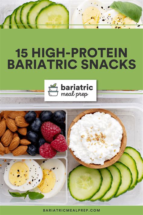 High Protein Bariatric Snacks