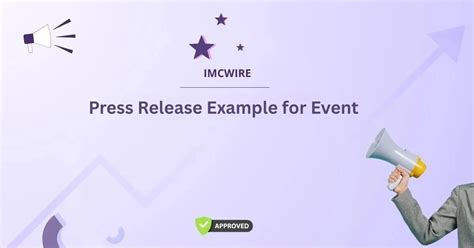 Imcwire Press Release Example For Event To Boost Visibility
