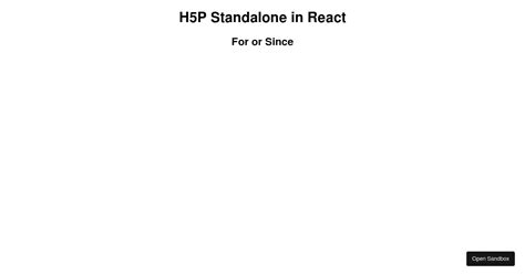 H5p Standalone Examples Codesandbox
