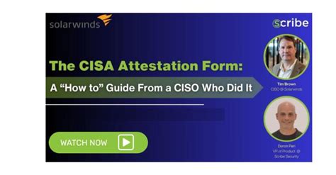 The Cisa Attestation Form A “how To” Guide From A Ciso Who Did It Danny Daniel Nebenzahl