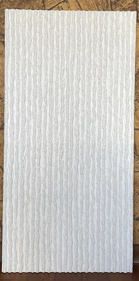 White Wave Effect Wall Panel 4 X Interior Exterior Cladding 1200 X 600mm