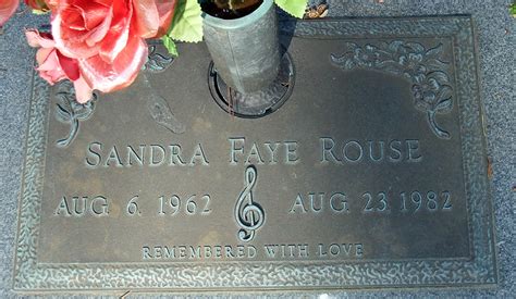 Sandra Faye Rouse 1962 1982 Find A Grave Memorial