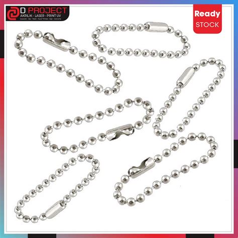 Jual Tali Gantungan Hangtag Besi 10cm Rantai Biji Lada Warna Shopee