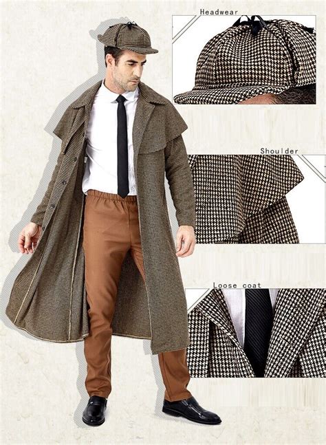 Cosplay Sherlock Holmes Sherlock Holmes Cape Coat Costume