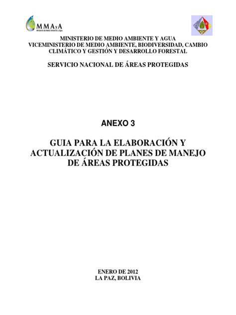 Guia De Elaboracion De Planes De Manejo 2012 Pdf Planificación