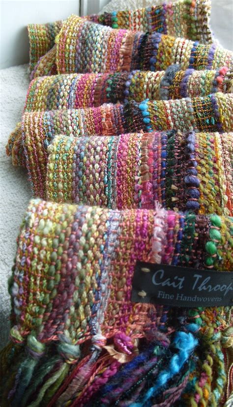 Hand Woven Scarf Weaving Scarfs Rigid Heddle Weaving Patterns Rigid