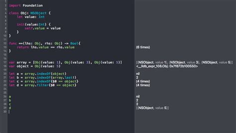 Arrays Swift Indexof Inconsistent Behavior Stack Overflow