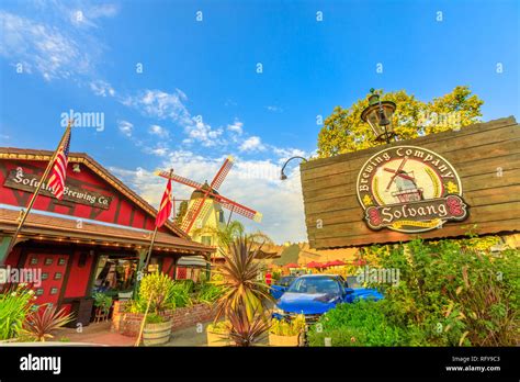 Solvang California United States August 10 2018 Welcome To