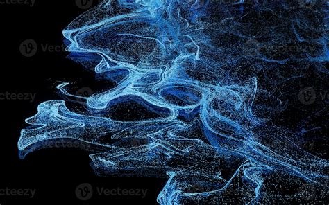 flowing particles wave pattern background 3d rendering 27825792