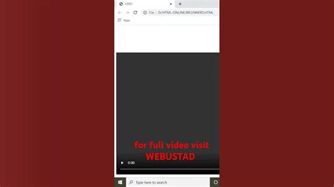 How To Add Video In Html Video Html Css Videoplayer Videotags