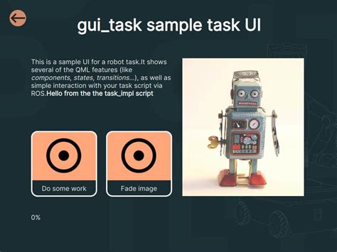 A First User Interface Ui For Your Robot Application Pal Os 2501 Documentation