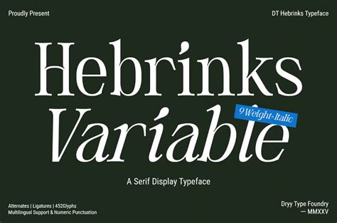 Hebrinks Variable Font Creative Fonts