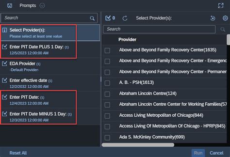 generating and interpreting the point in time count businessobjects
