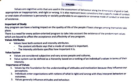 Solution Values Classification Of Values Studypool