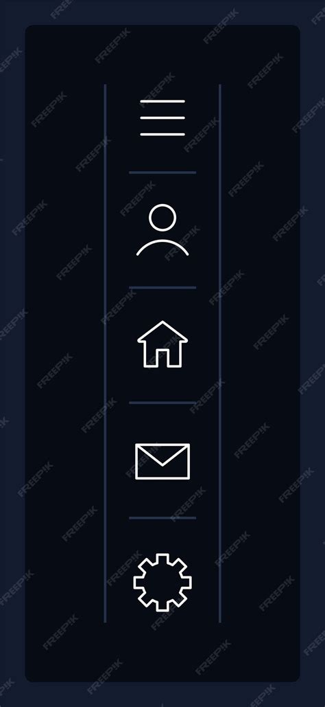 Premium Vector Sidebar Menu Ui Element Template