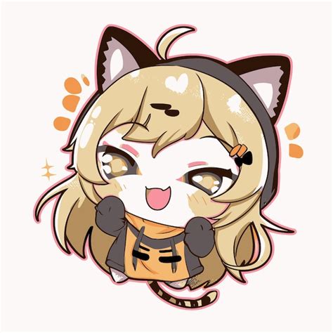 Neko Chibi Drawing Kawaii Animal Lovely Cute Cartoon Chibi Stijl