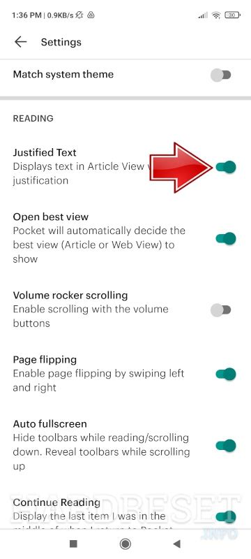 How To Disable Justified Text In Pocket How To