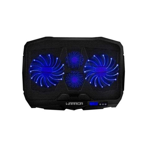 Cooler Para Notebook Ingvar Gamer Com Led Azul E 4 Ventoinhas Warrior Ac332 Multilaser