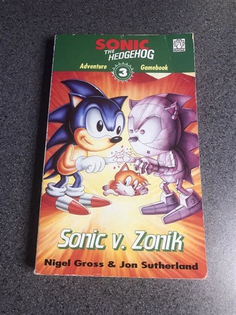 Sonic Vs Zonik 1st 2nd Fantail Edition Sonic The Hedgehog Gamebook 1 1994 £16 99