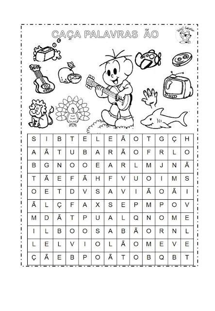 Caça Palavras Turma Da Mônica Vários Words Ruth 2 Word Search Puzzle