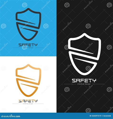 Safety A Design Element For A Logo Brand Sticker Or Label Stock