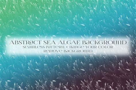 Premium Psd Abstract Sea Algae Pattern On Remove Background Texture