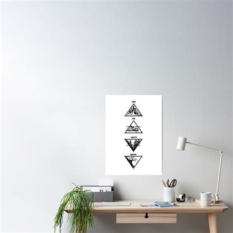 The Four Elements Poster For Sale By Sitenkovamary Redbubble