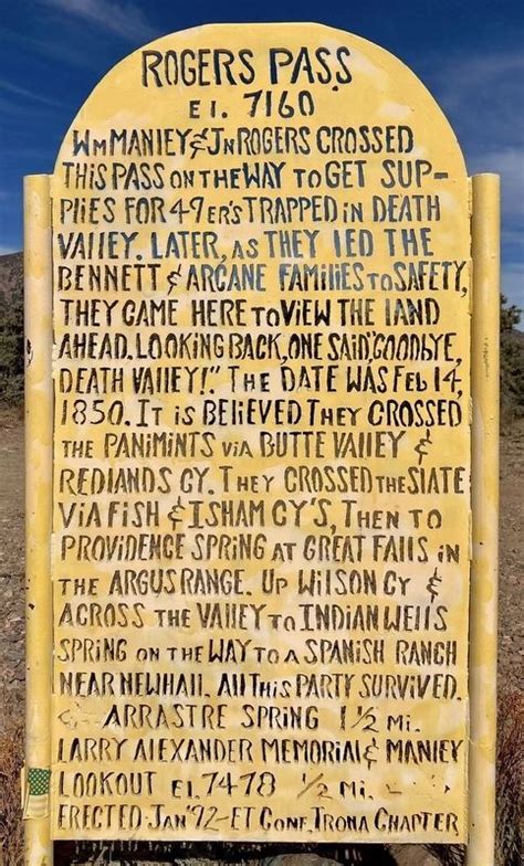 Rogers Pass Historical Marker