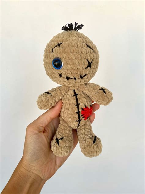 Crochet Pattern Voodoo Doll Halloween Amigurumi Toy Easy Etsy