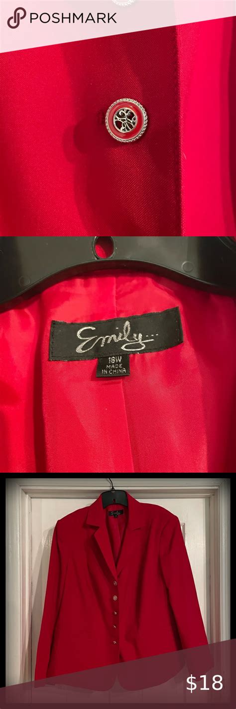 Emily Red Blazer 18w Red Blazer Clothes Design Fashion Trends