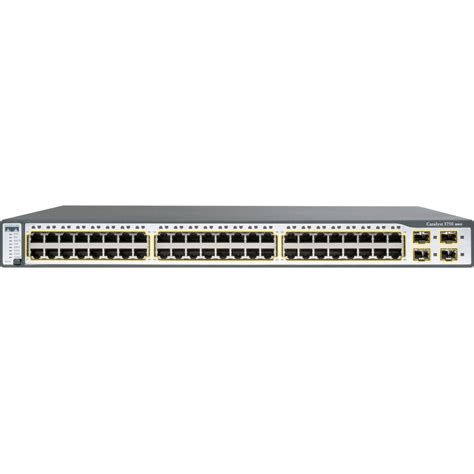 Ws C3750g 48ts E 48x 1ge Rj45 Uplink 4x 1g Sfp Opr Ip Services