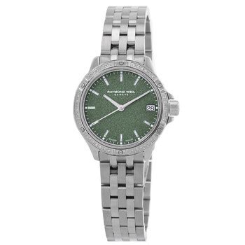 Raymond Weil Tango Quartz Green Dial Ladies Watch 5960 St 52051