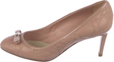 Christian Dior Cannage Pattern Leather Pumps Shopstyle