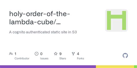 Github Holy Order Of The Lambda Cubecognitooauth2s3website A