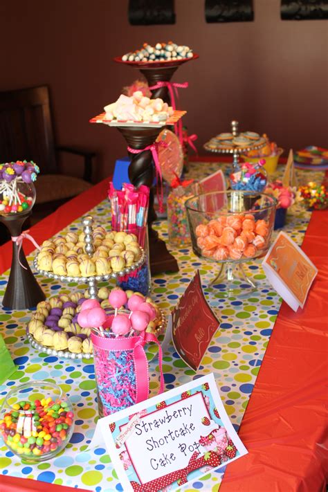 Table Set Up Candy Party 2012 Candy Party Candy Theme Dessert Spread