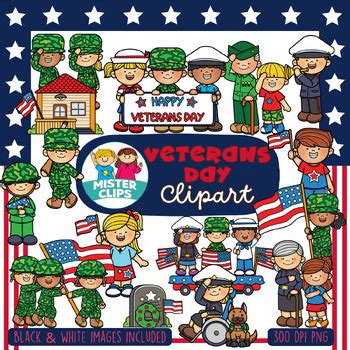 Veterans Day Clip Art By Mister Clips Tpt